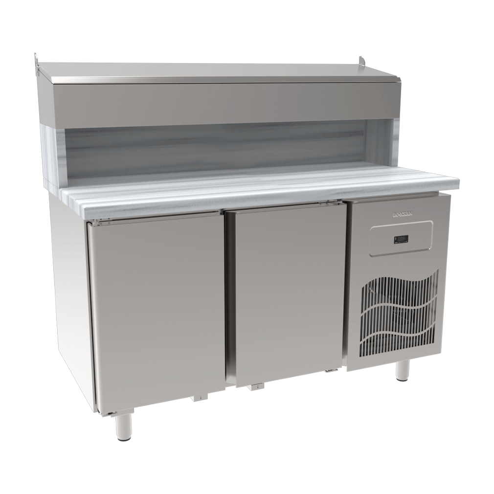 SGM140 - 2 Door Pizza Preparation Unit with Marble Top | İnoksan
