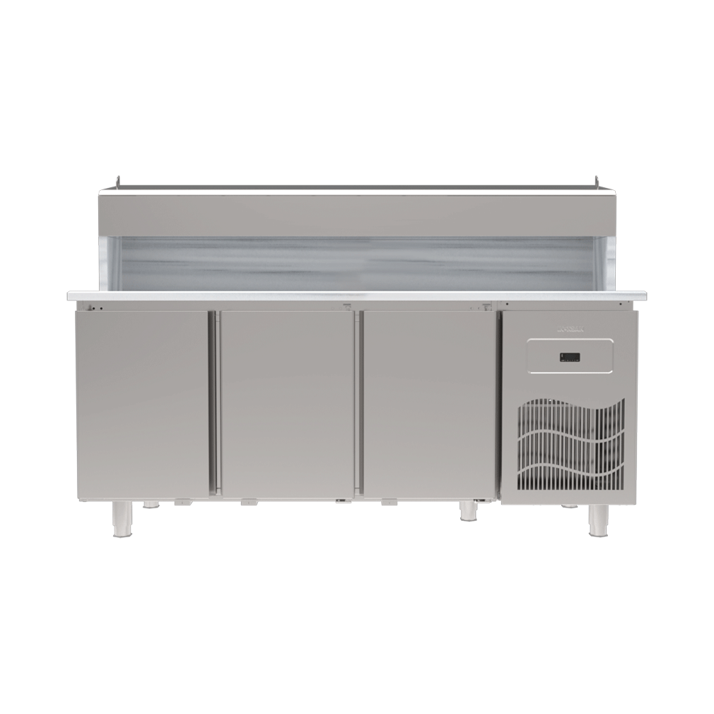 SGM190R - 3 Door Pizza Preparation Unit with Marble Top | İnoksan