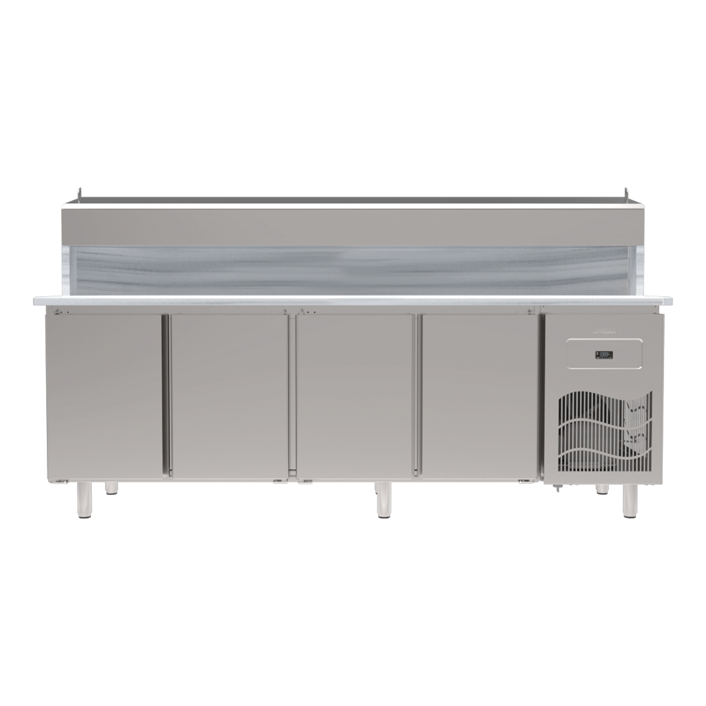 SGM240R - 4 Door Pizza Preparation Unit with Marble Top | İnoksan