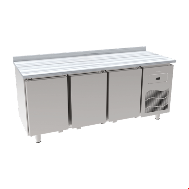 SBM190RS - 3 Door Bench Type Refrigerator with Marble Top | İnoksan